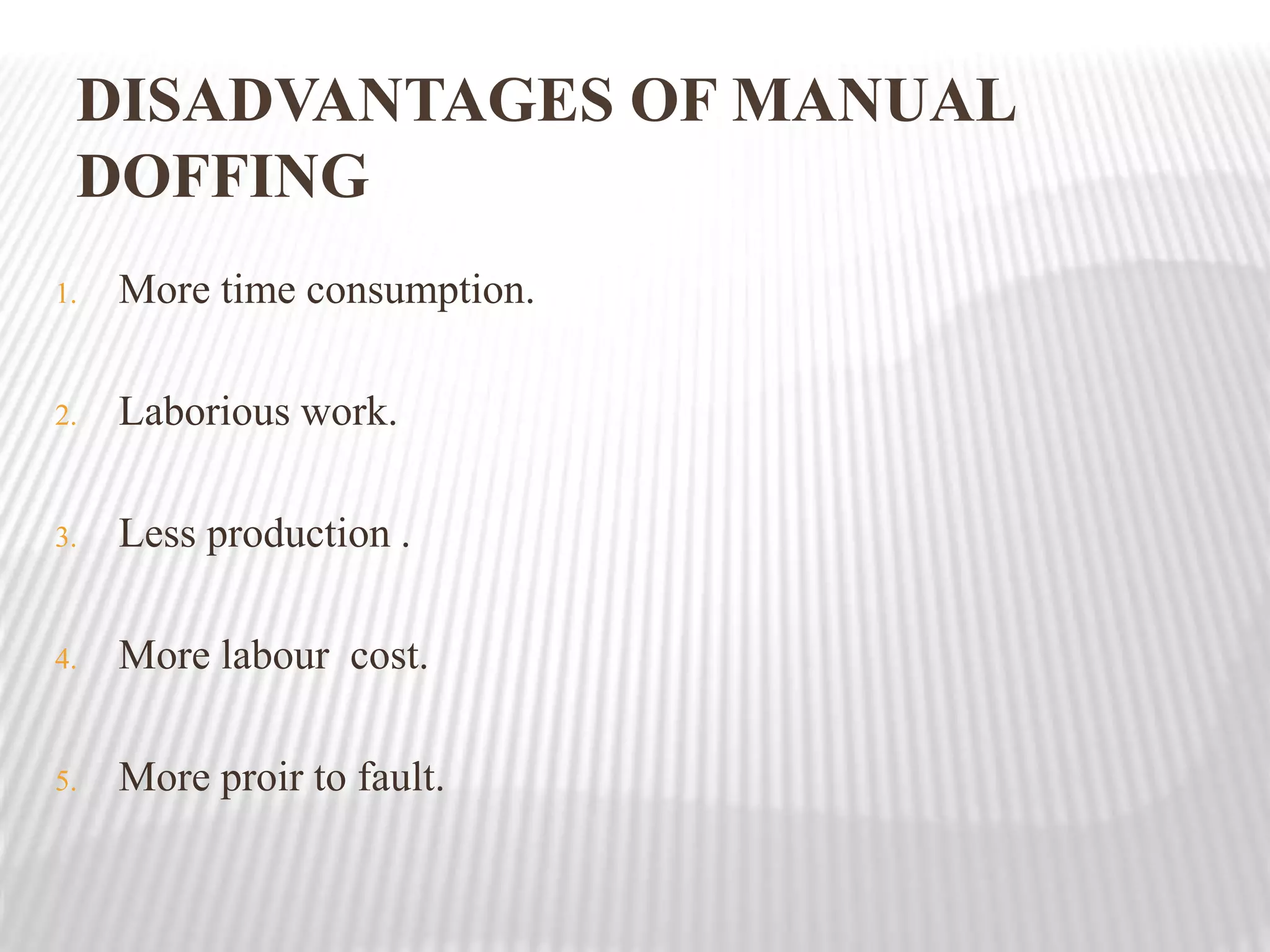 Ring Frame Auto Doffing | PPTX