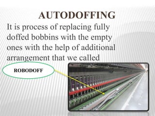 Ring Frame Auto Doffing | PPTX