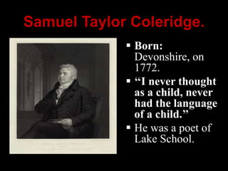 Coleridge as a poet | PPTX