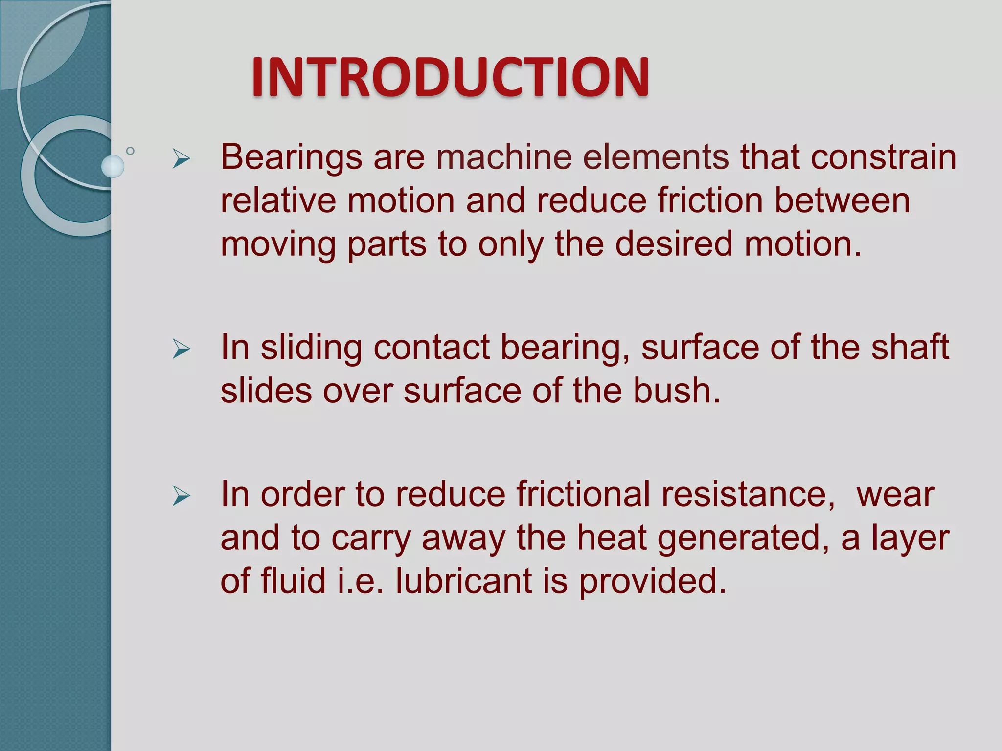 hydrodynamic journal bearing | PPTX