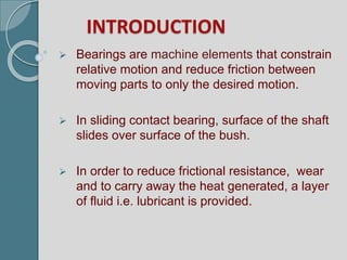 hydrodynamic journal bearing | PPTX
