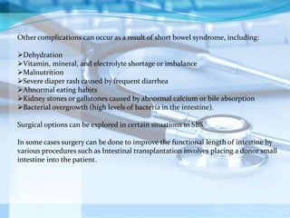 SHORT BOWEL SYNDROME_CASE STUDY | PPTX