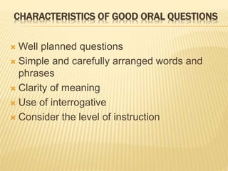 Ppt.oral questioning & peer appraisal | PPT