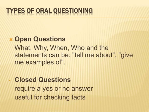 Ppt.oral questioning & peer appraisal | PPT