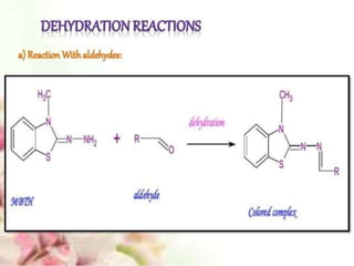 Principle and Applications Of MBTH, NQS, FC and BM Reagents | PPTX