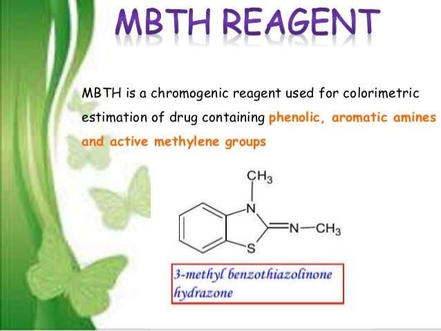 Principle and Applications Of MBTH, NQS, FC and BM Reagents