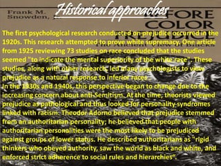 PREJUDICE AND DISCRIMINATION | PPTX