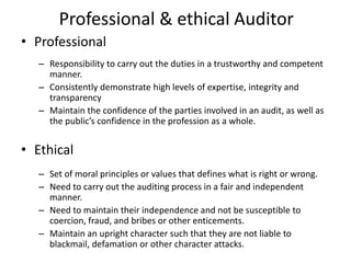Professional Judgment and expertise in Auditing | PPTX