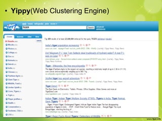 webclustering engine | PPT