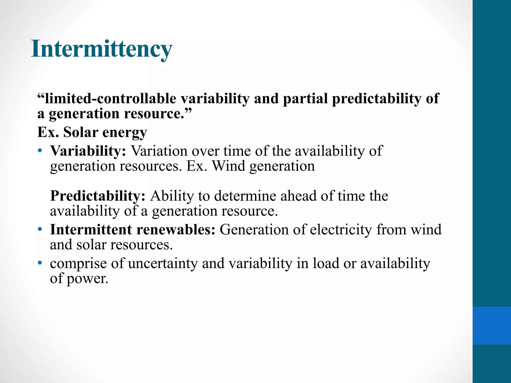 impact of renewable energy sources on power system opeartion | PPTX