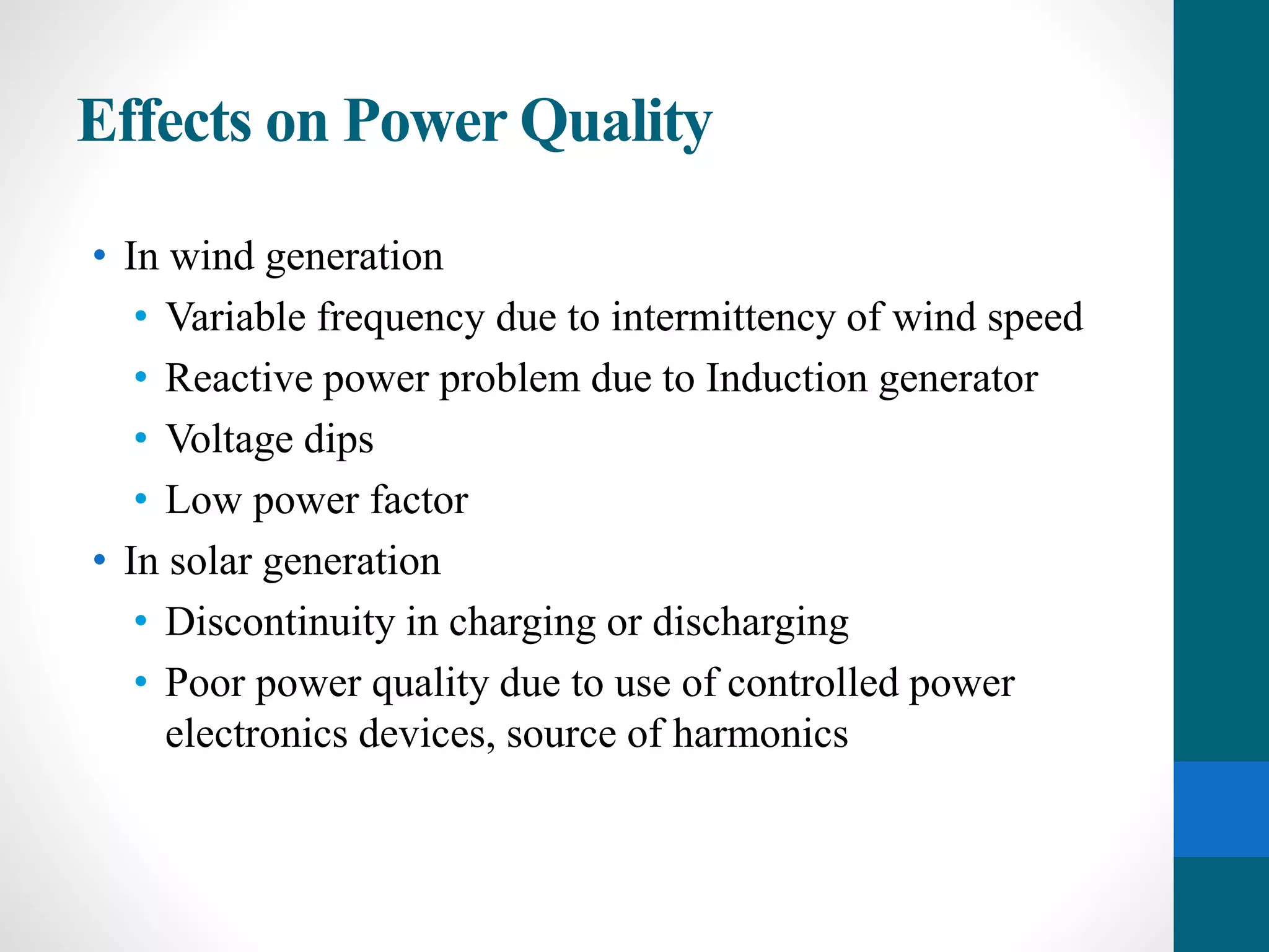 impact of renewable energy sources on power system opeartion | PPTX