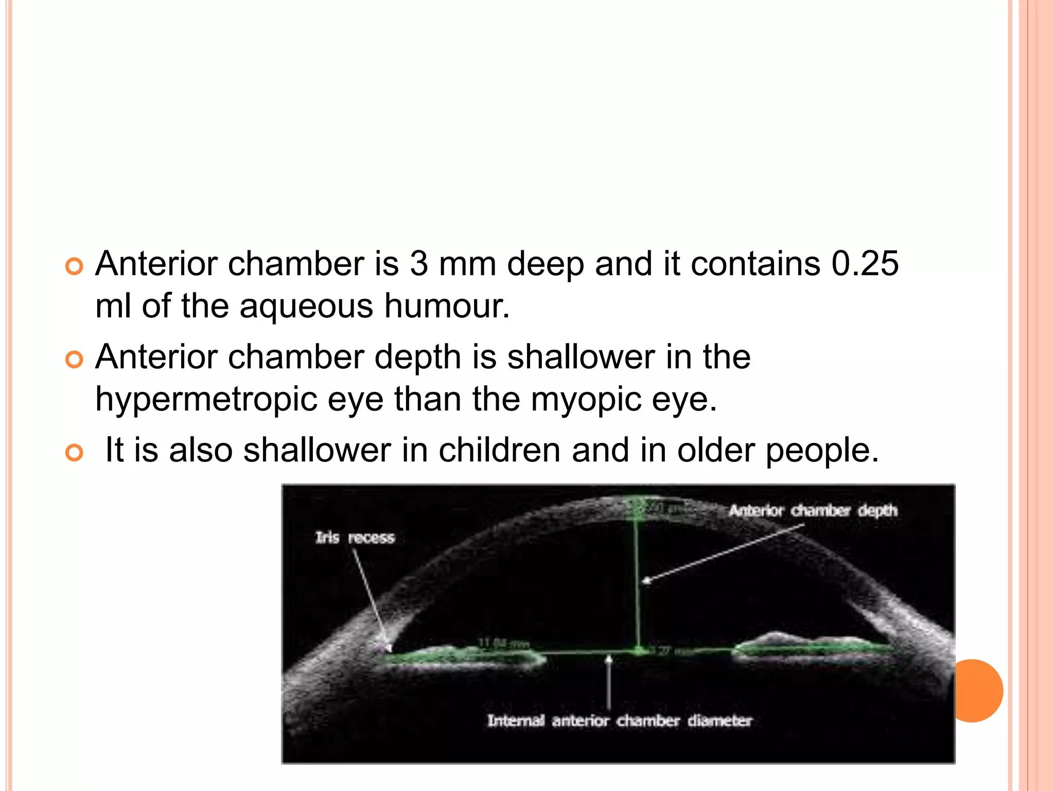 Anatomy of anterior chamber | PPTX