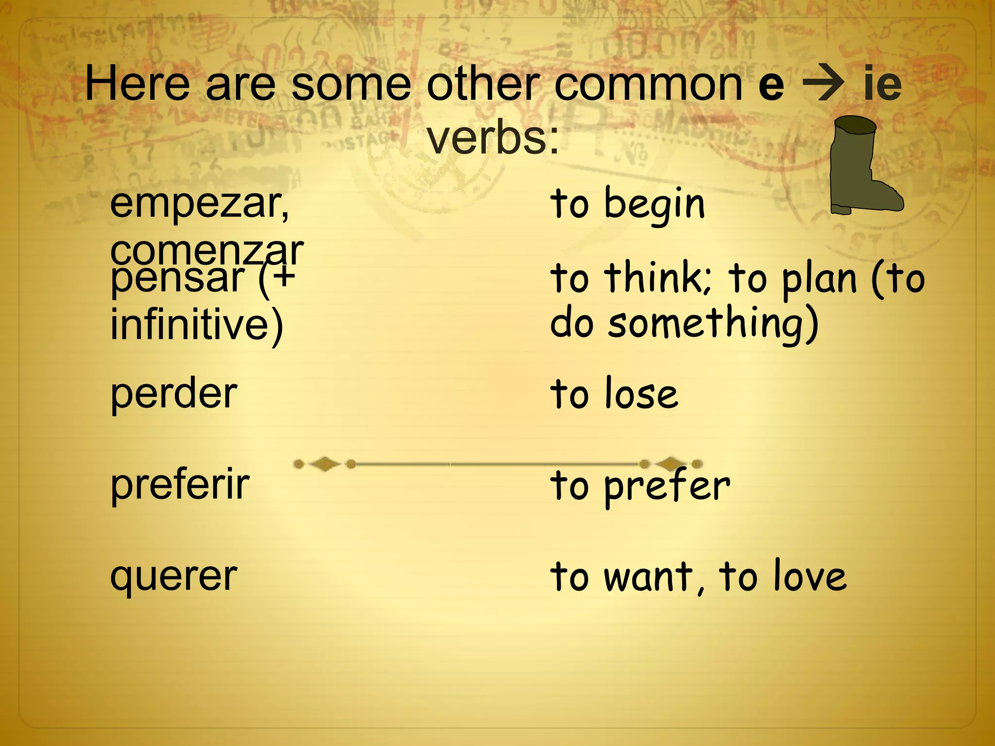 Stem Changing Verbs - Present Tense | PPTX