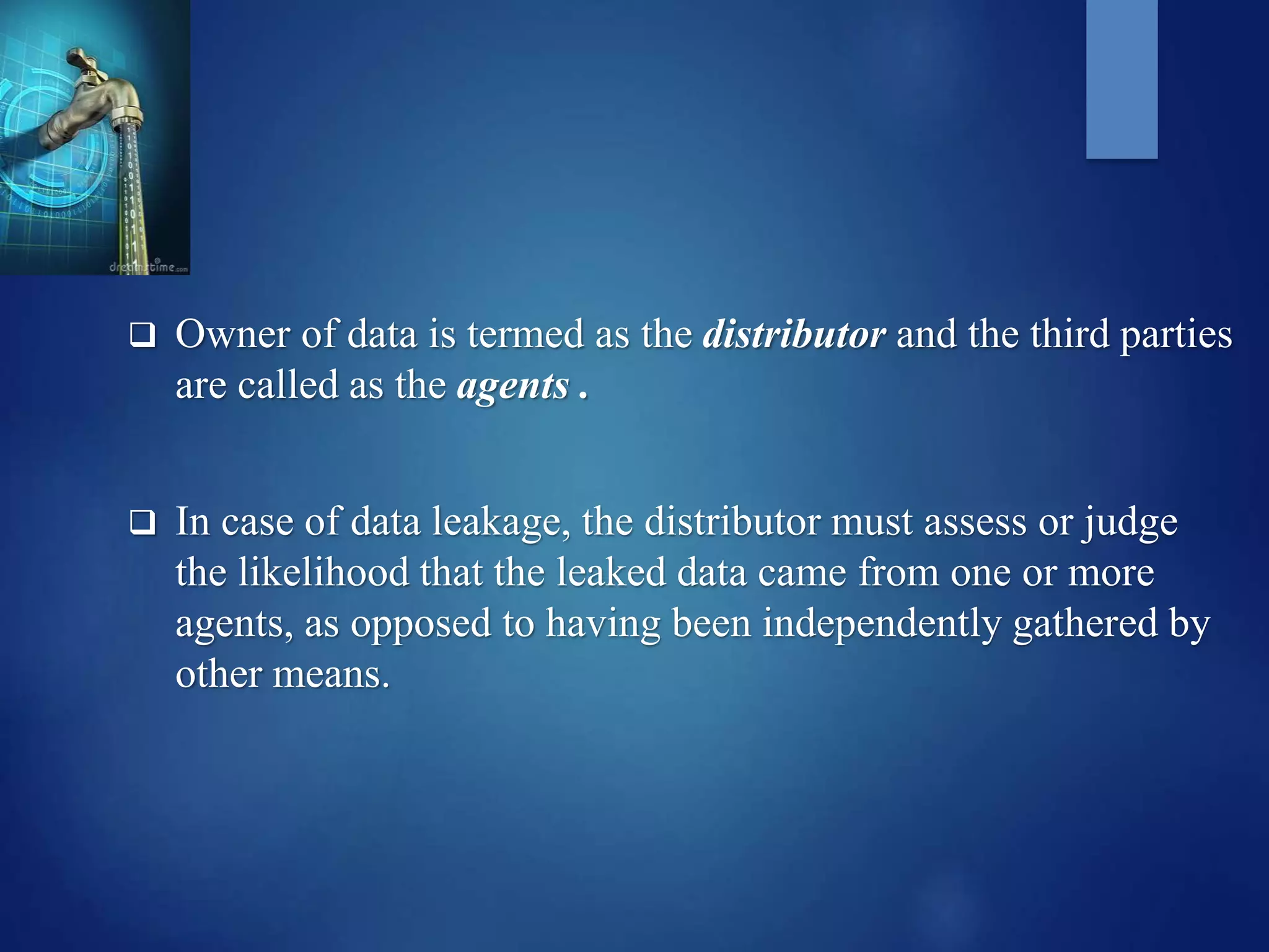 Data Leakage Detection | PPTX | Databases | Computer Software and Applications