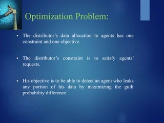 Data Leakage Detection | PPTX | Databases | Computer Software and Applications