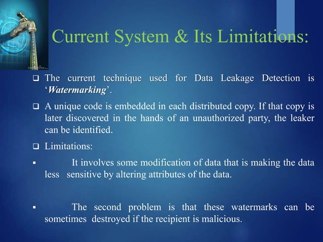 Data Leakage Detection Pptx Databases Computer Software And