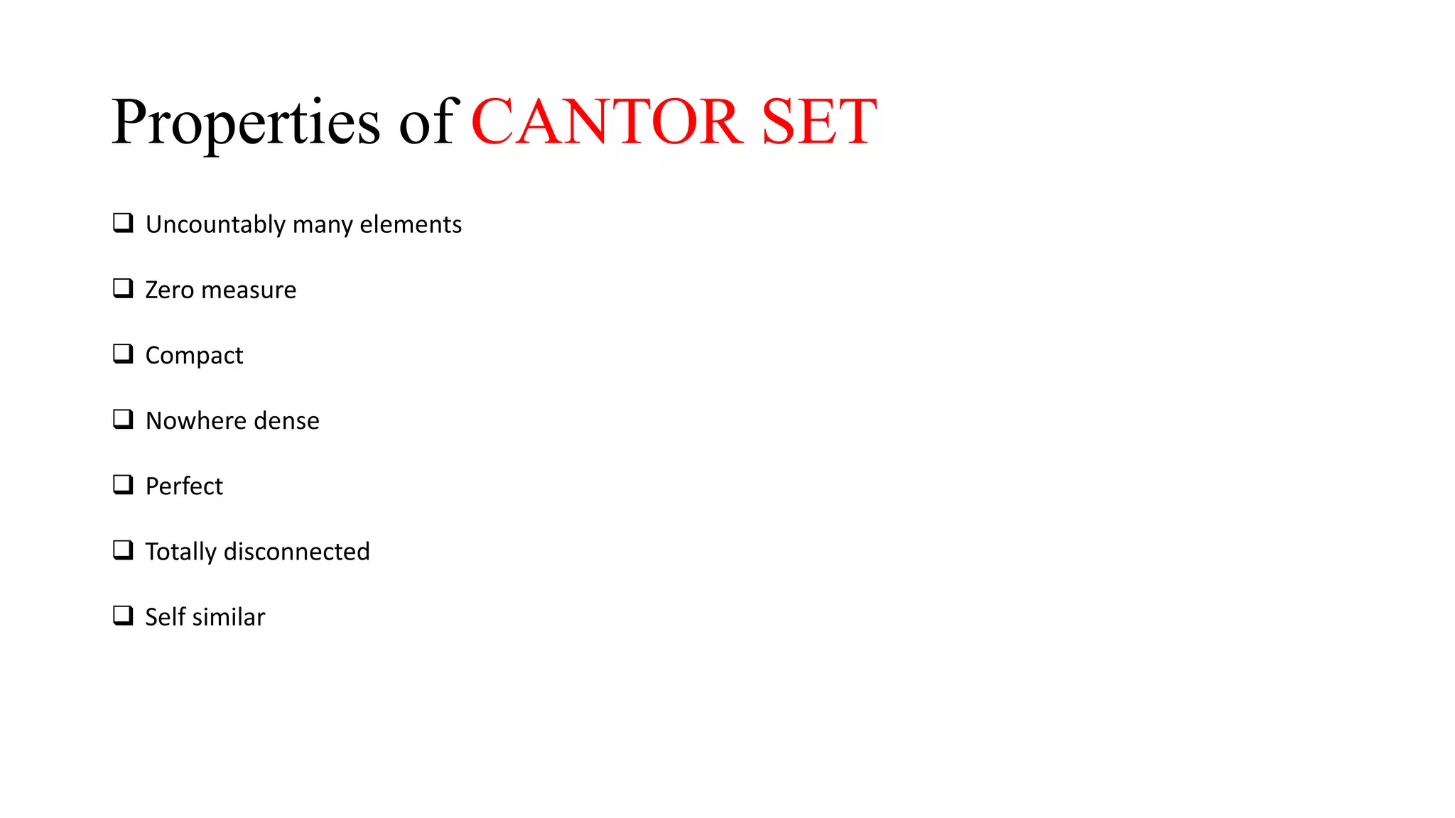 Cantor Set | PPTX