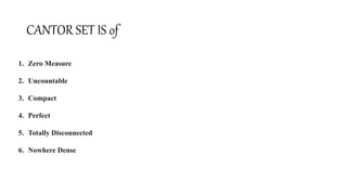 Cantor Set | PPTX