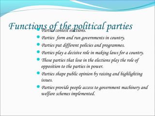 A ppt on political parties of India. | PPT