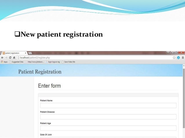 Patient Registration in Hospital
