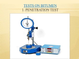 Various Tests in Highway Engineering | PPT