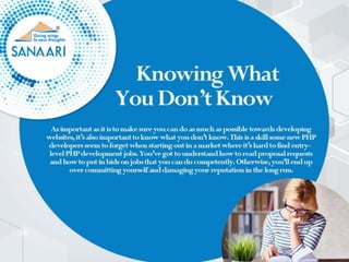 Skills required for a PHP Developer | PPTX