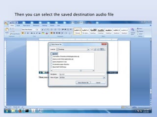 Audio Cryptography System | PPT