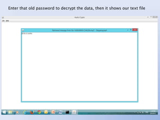 Audio Cryptography System | PPT
