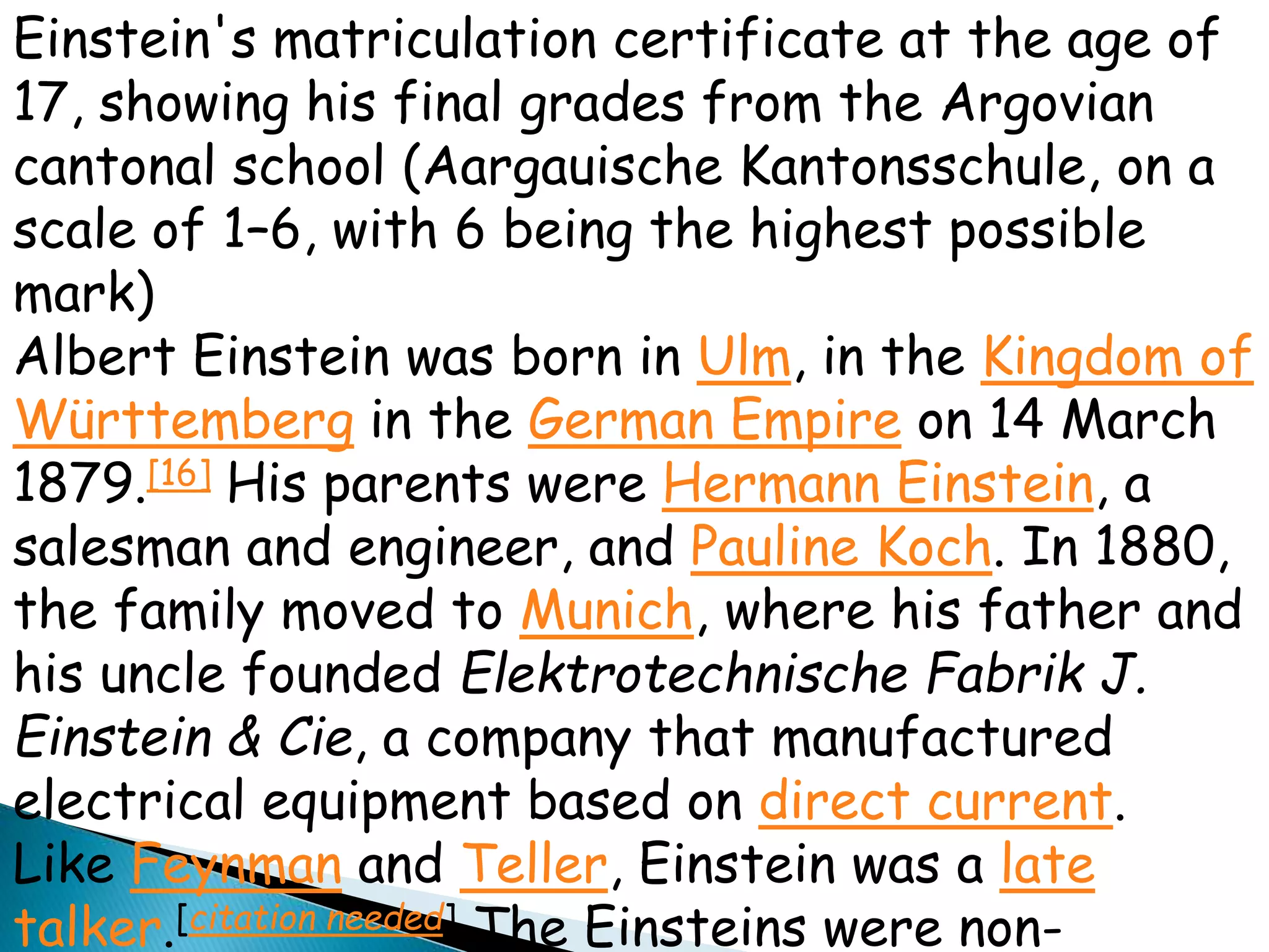 Albert Einstein | PPT