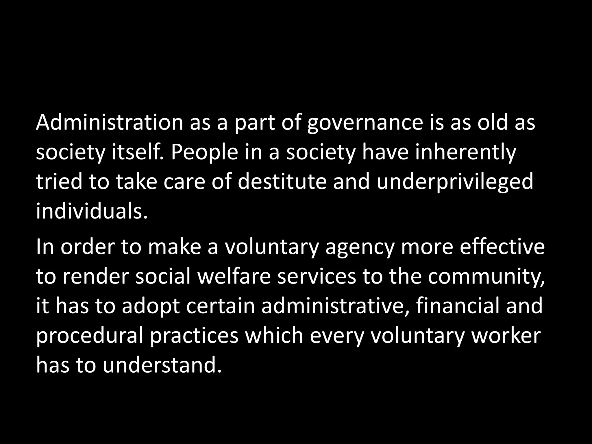 social welfare administration | PPTX