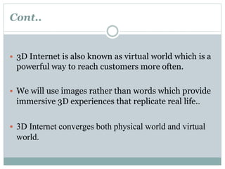 3D internet | PPT