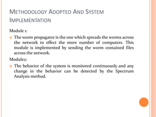 Detection of Self-Disciplinary Worms | PPTX