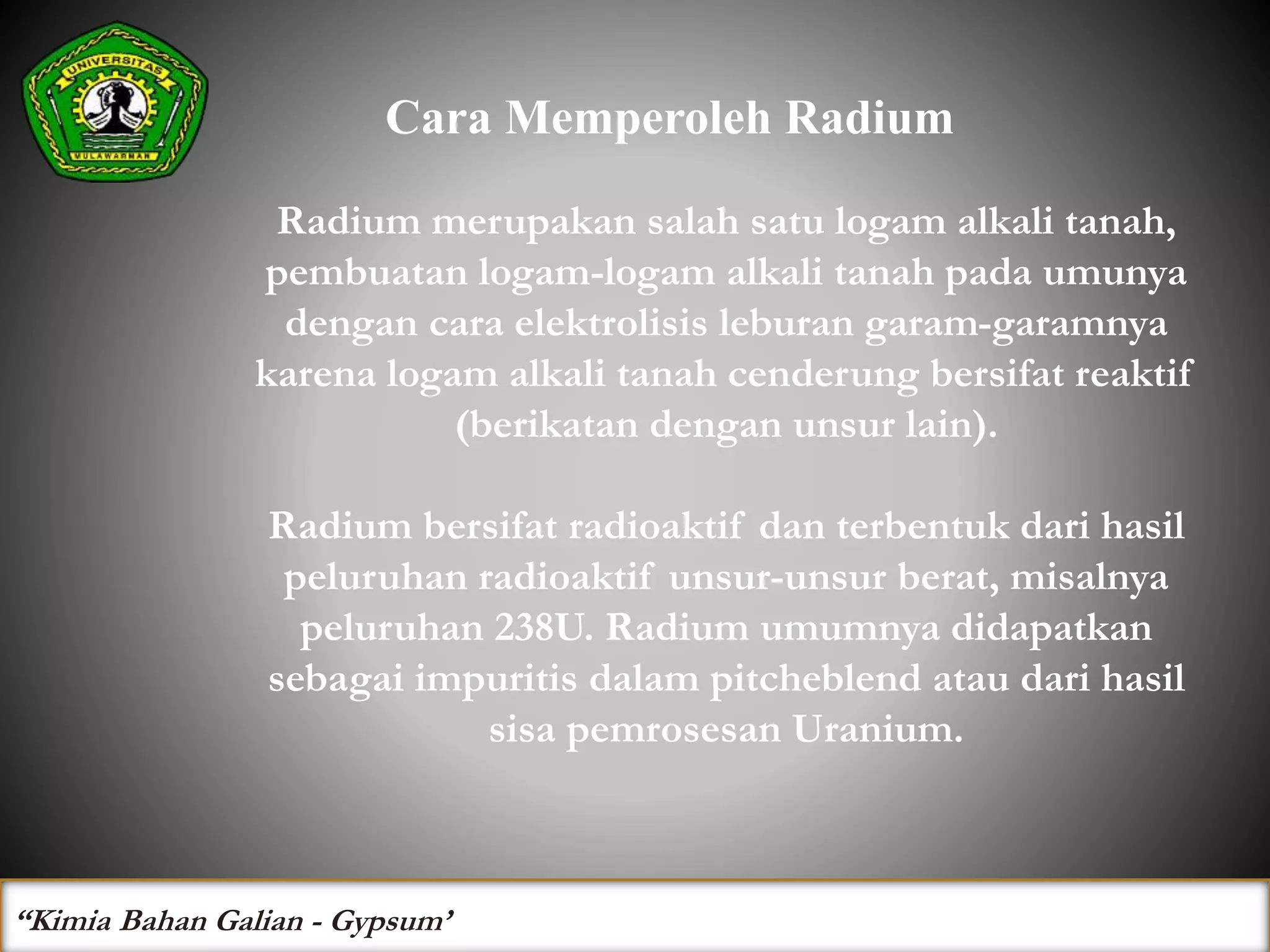 Ppt batu radium | PPTX