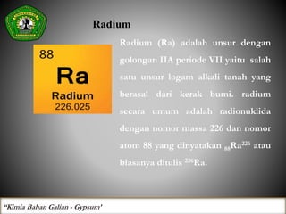 Ppt batu radium | PPTX