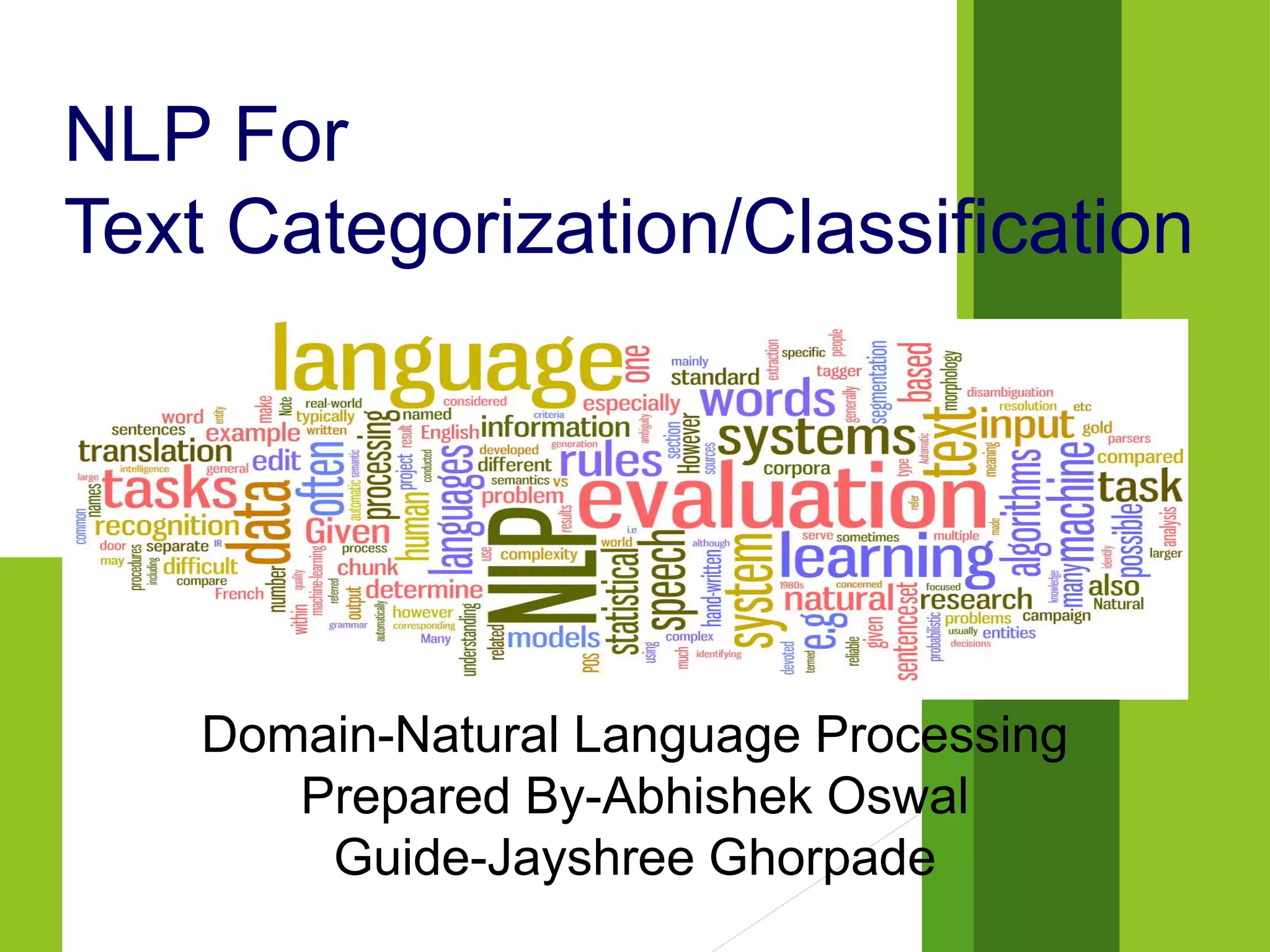 Text Classification/Categorization | PPT