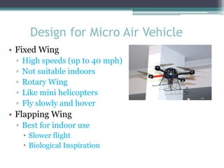Ppt. Micro air vehicel | PPTX