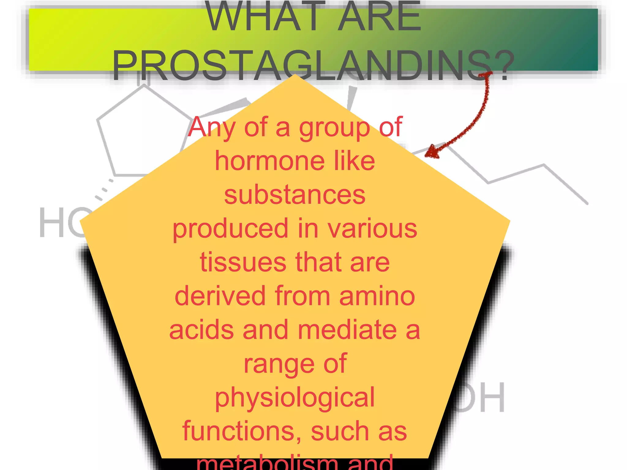 PROSTAGLANDINS | PPTX
