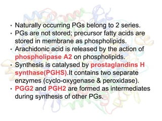 PROSTAGLANDINS | PPTX