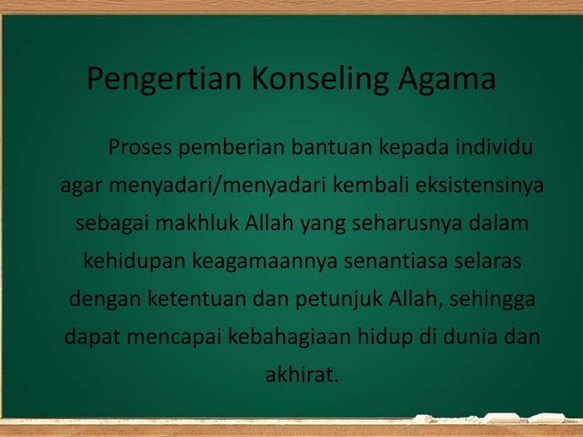 Konseling Agama | PPT