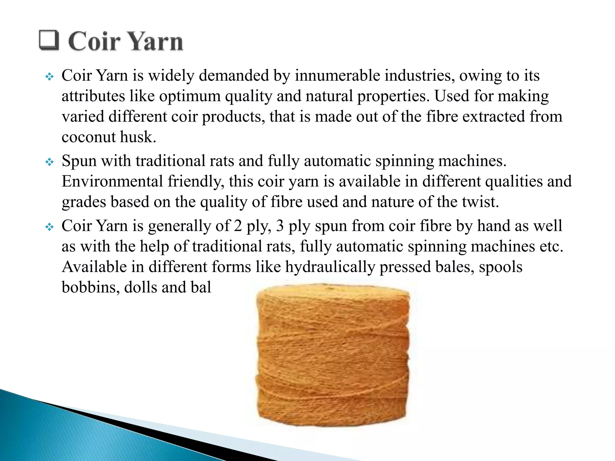Coir Products and uses | PPTX
