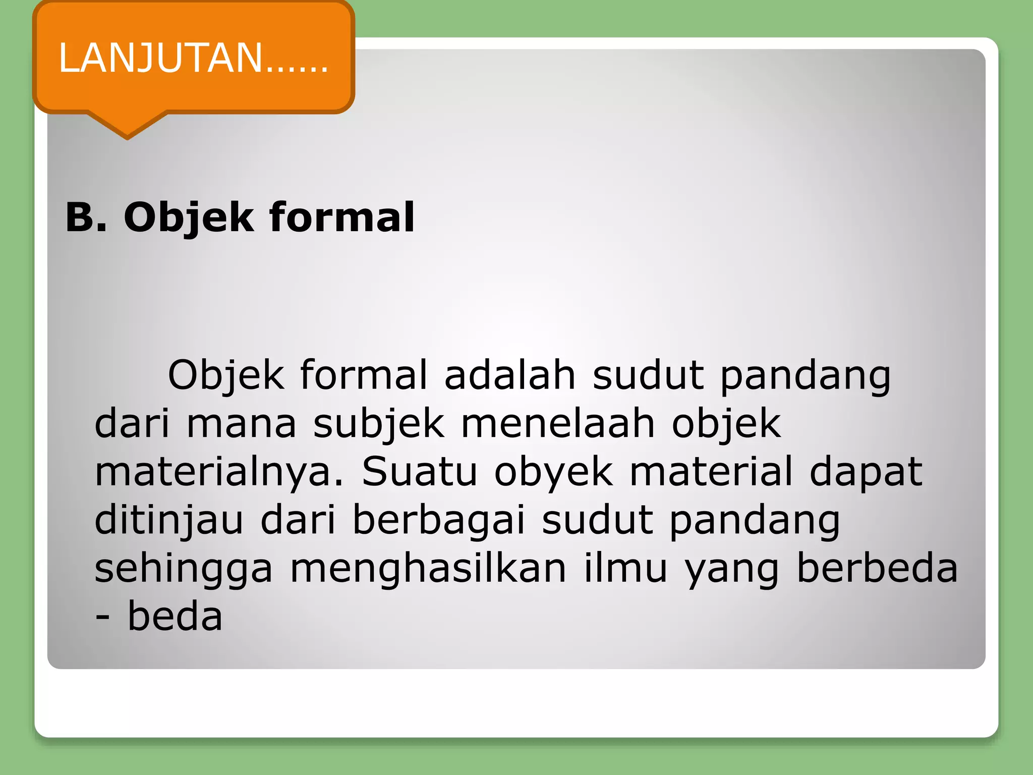 Ppt. objek filsafat | PPTX