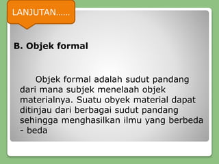 Ppt. objek filsafat | PPTX