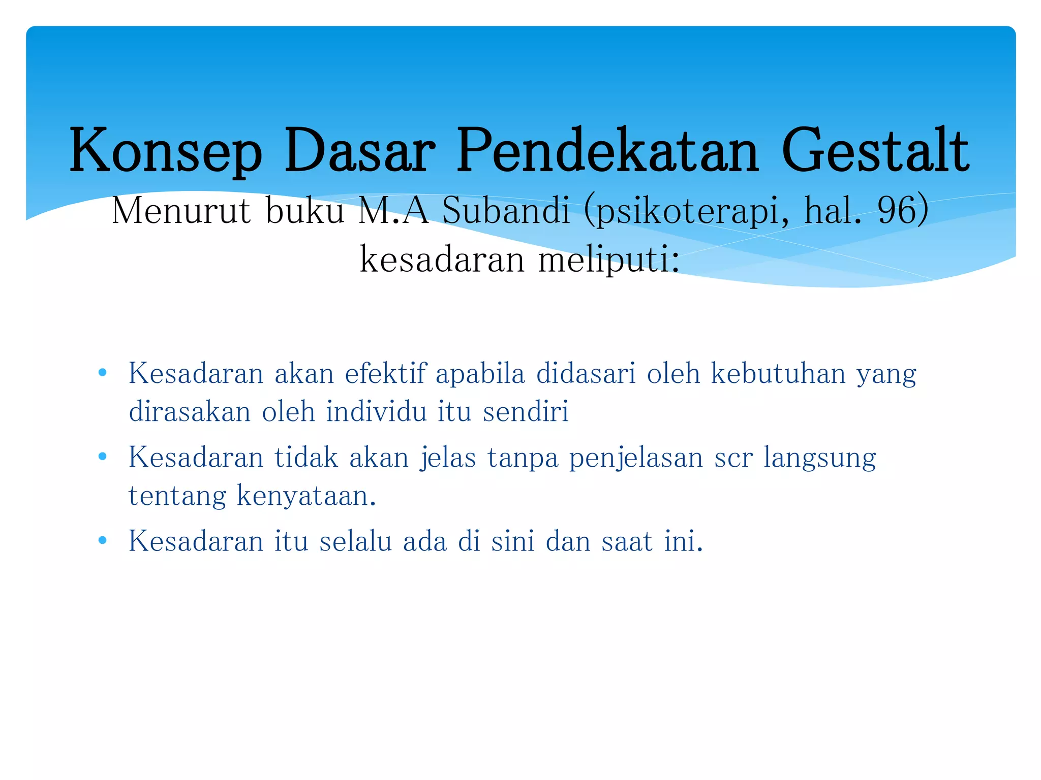 Ppt.strategi pendekatan gestalt | PPTX