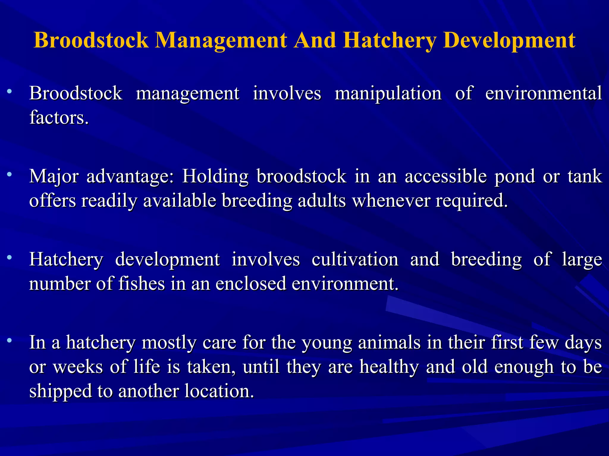 Broodstock And Hatchery Management Of Penaeus Monodon | PPT