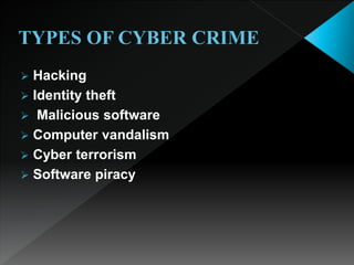 Cyber Crime and Security Presentation | PPTX