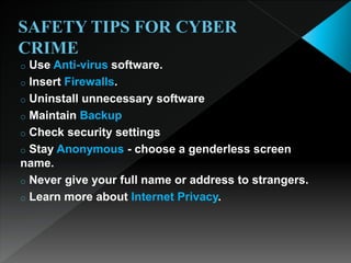 Cyber Crime Presentation