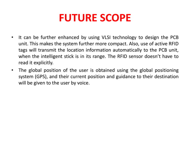 Sensor Based Blind Stick | PPTX | Computer Peripherals | Computing
