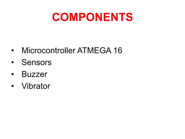 Sensor Based Blind Stick | PPTX | Computer Peripherals | Computing