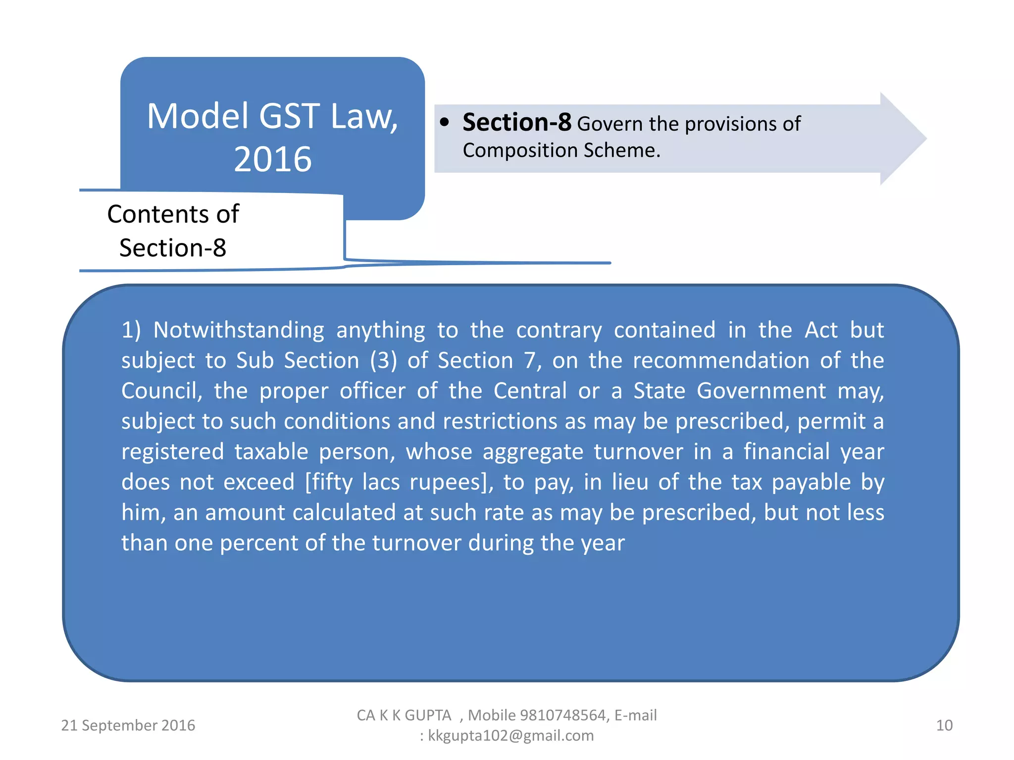 Ppt on Composition Scheme of GST, 2016 | PPTX
