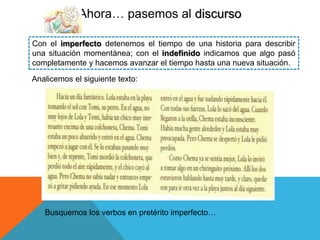 Ppt. pretérito imperfecto y pretérito indefinido | PPTX